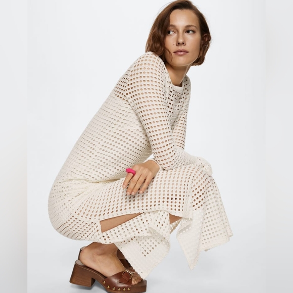 Mango | Dresses | Mango Openwork Maxi Dress | Poshmark